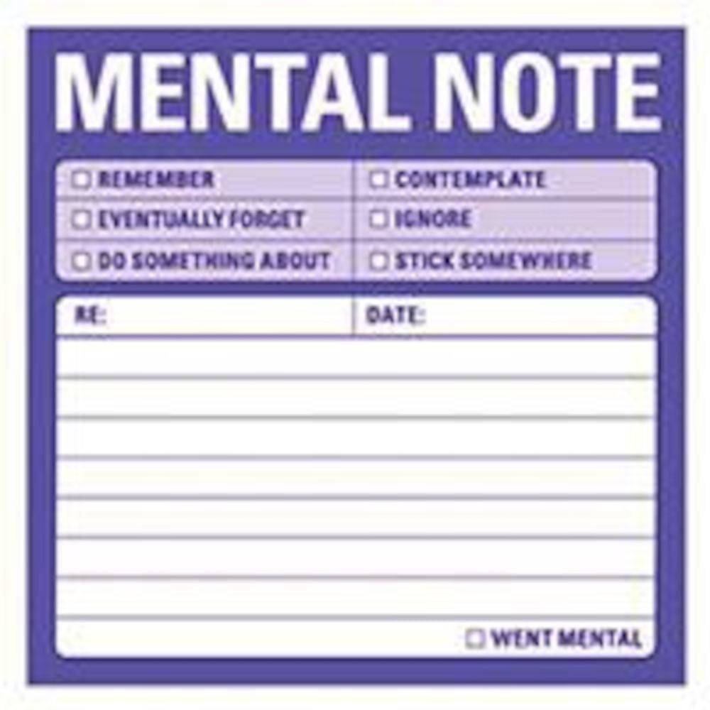 Mental Note Sticky Notes - elefant.ro