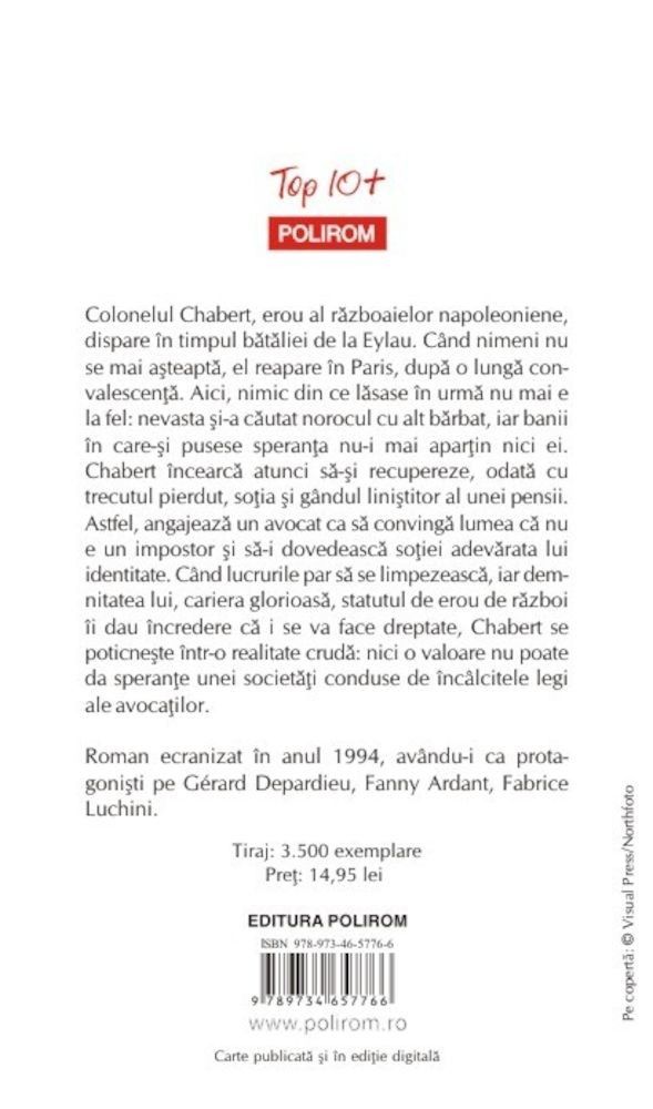 Honore de Balzac - Colonelul Chabert (Top 10+) - elefant.md